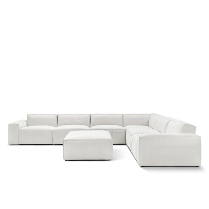 Carsons Mid Century Curved Modular Sectional Sofa | Lounge Module