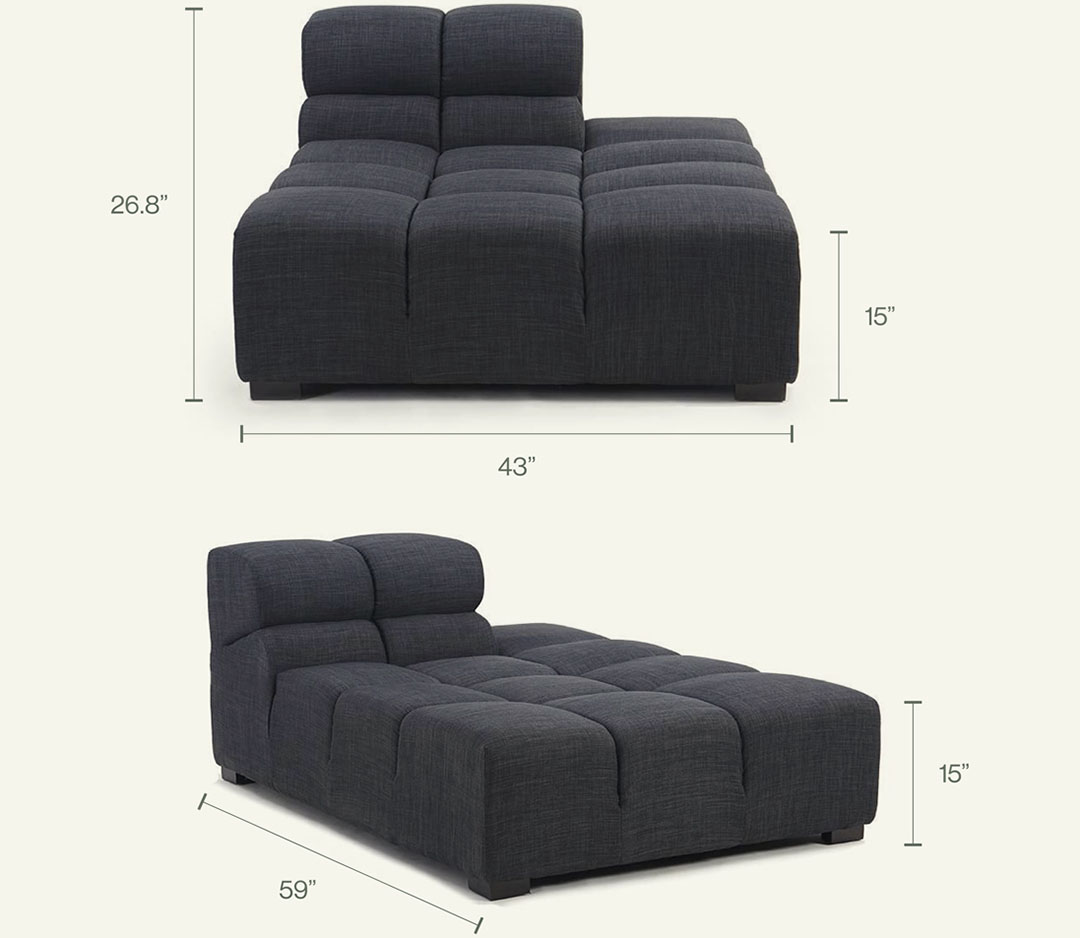 Tufted Sofa | TF018 Deep Left End