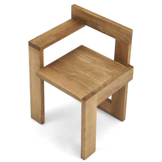 Gerrit Rietveld Steltman Deconstructivist Design Wood Accent Chair
